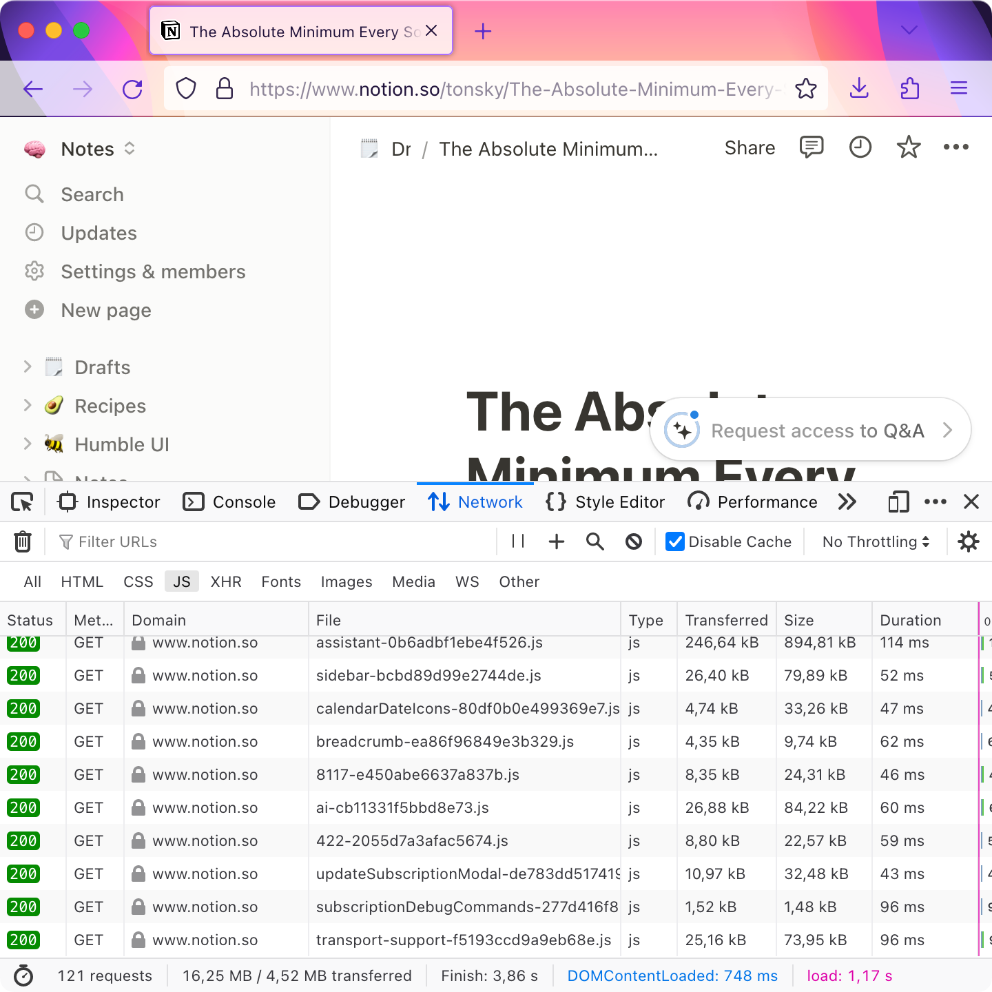 JavaScript Bloat in 2024 @ tonsky.me