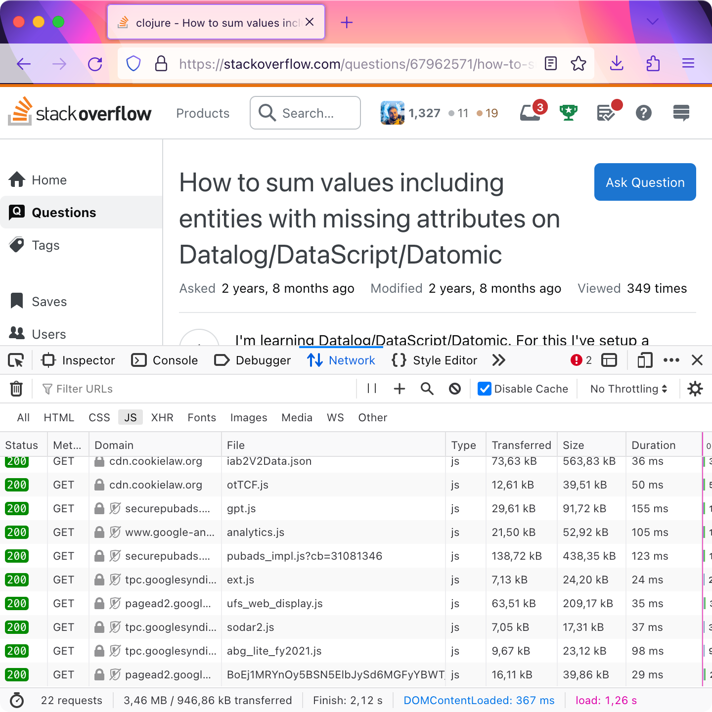 JavaScript Bloat in 2024 @ tonsky.me