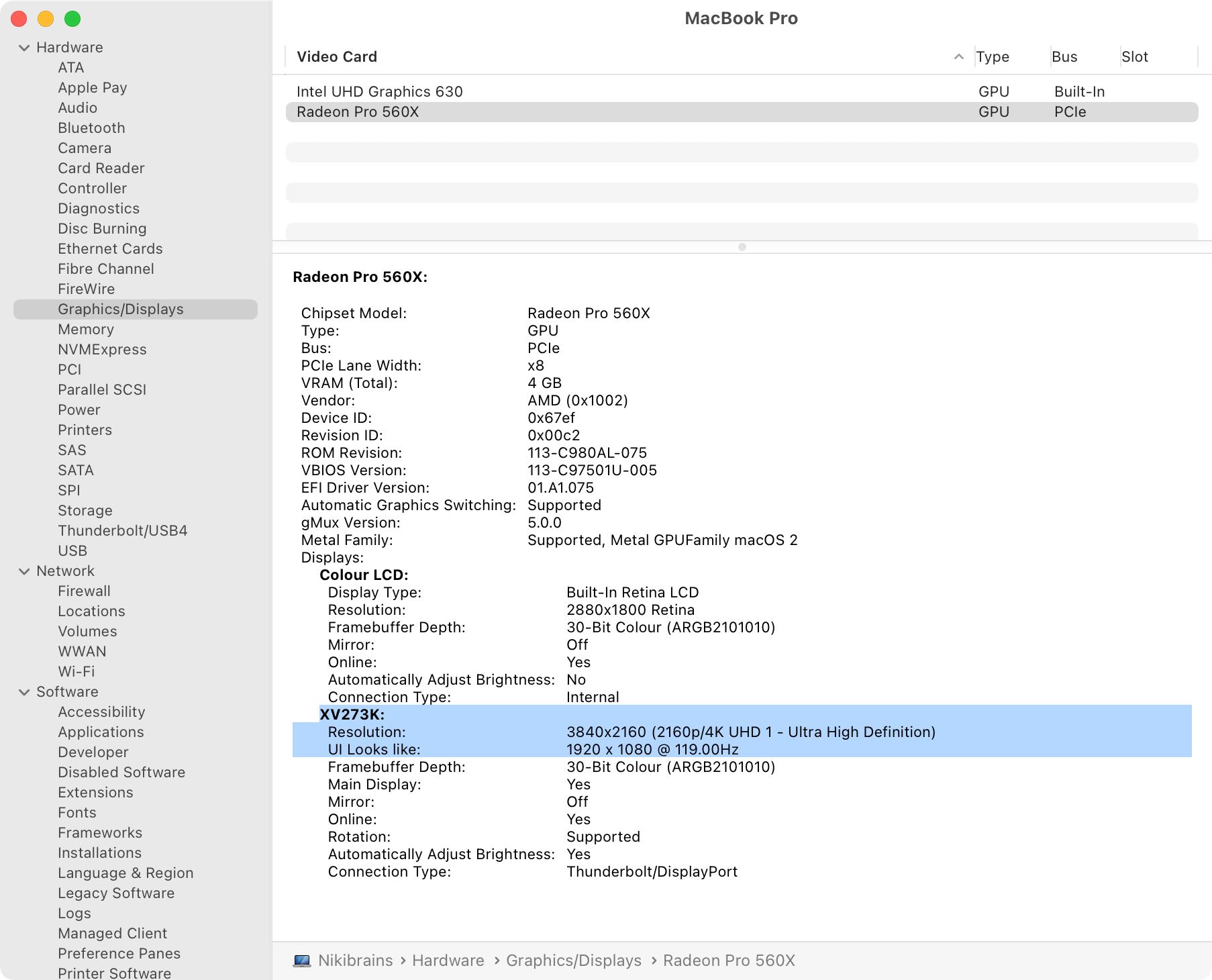 Macs and 4K 120Hz displays compatibility list @ tonsky.me