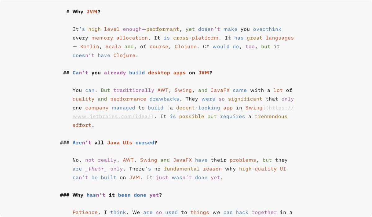 Building an ultimate writing machine from Sublime Text @ tonsky.me